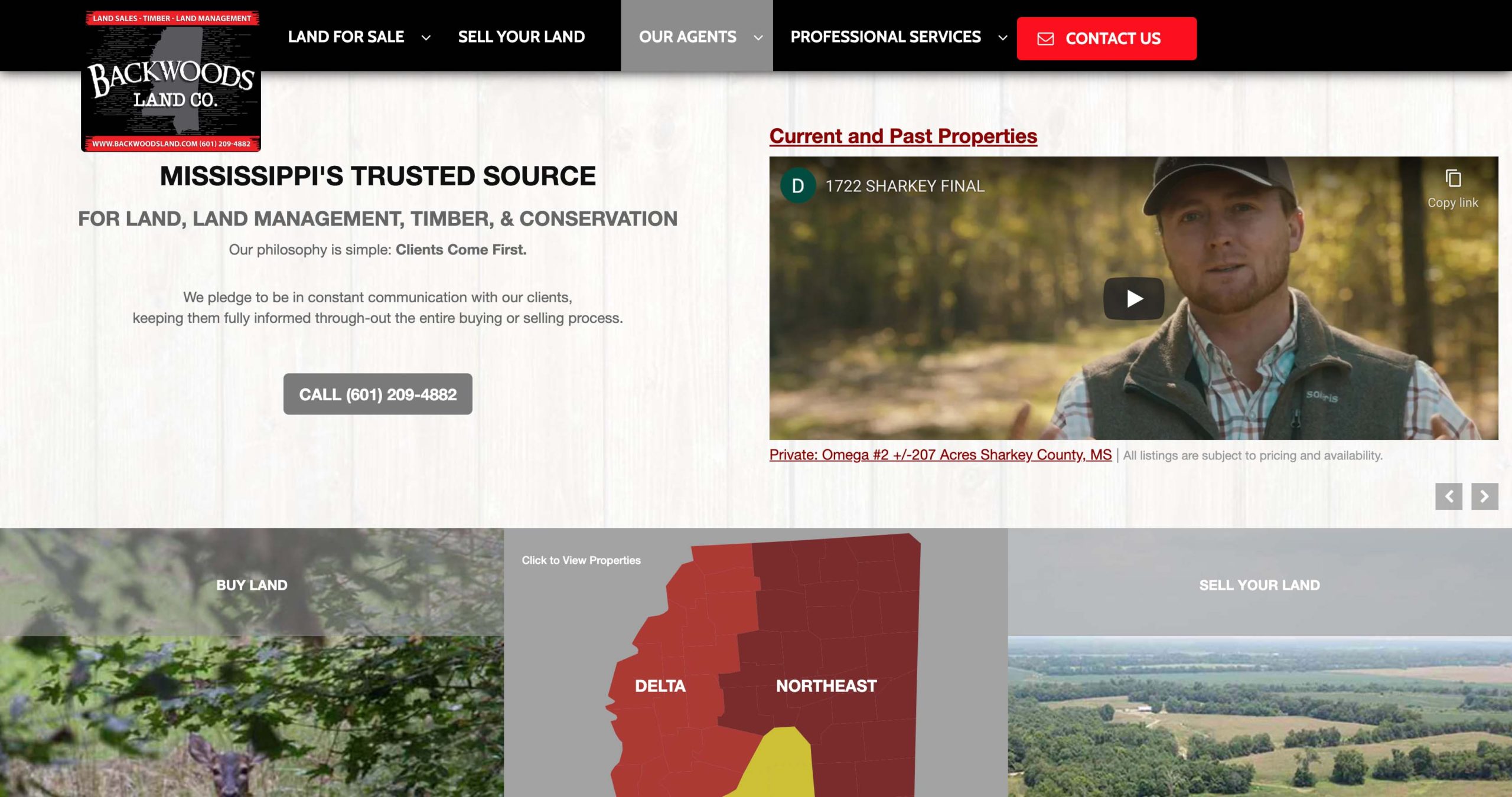 Backwoods Land Co Website Design and Marketing - Nuzu Net Media